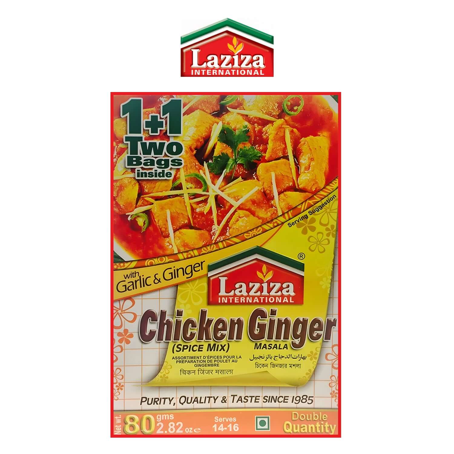 Freshco Laziza Chicken Ginger Spice Mix Masala 80g - Laziza - Freshco ...